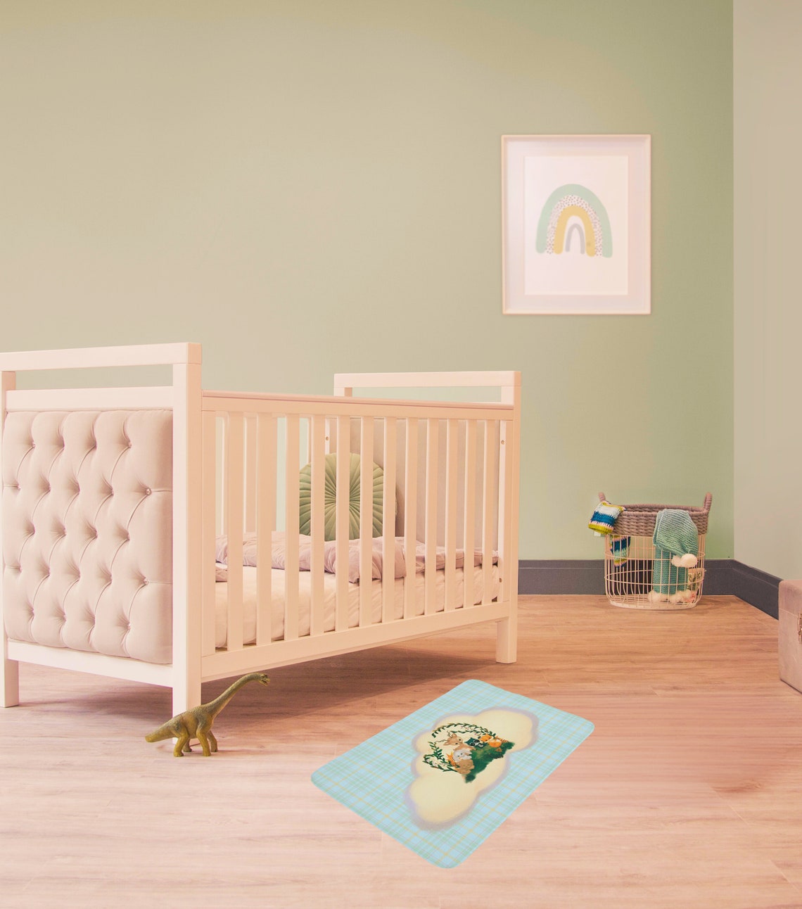 Children's Baby Memory Foam Bath Bed Crib Diaper Changing Mat Animals ...