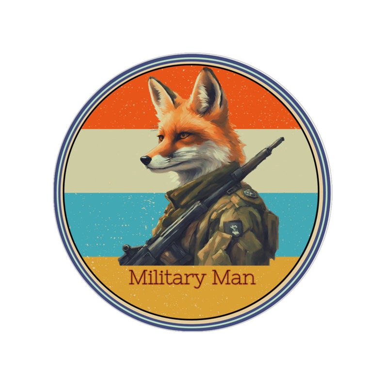 Soldier Military Fox, Laptop Sticker, Motorcycle Sticker, Car Sticker ...