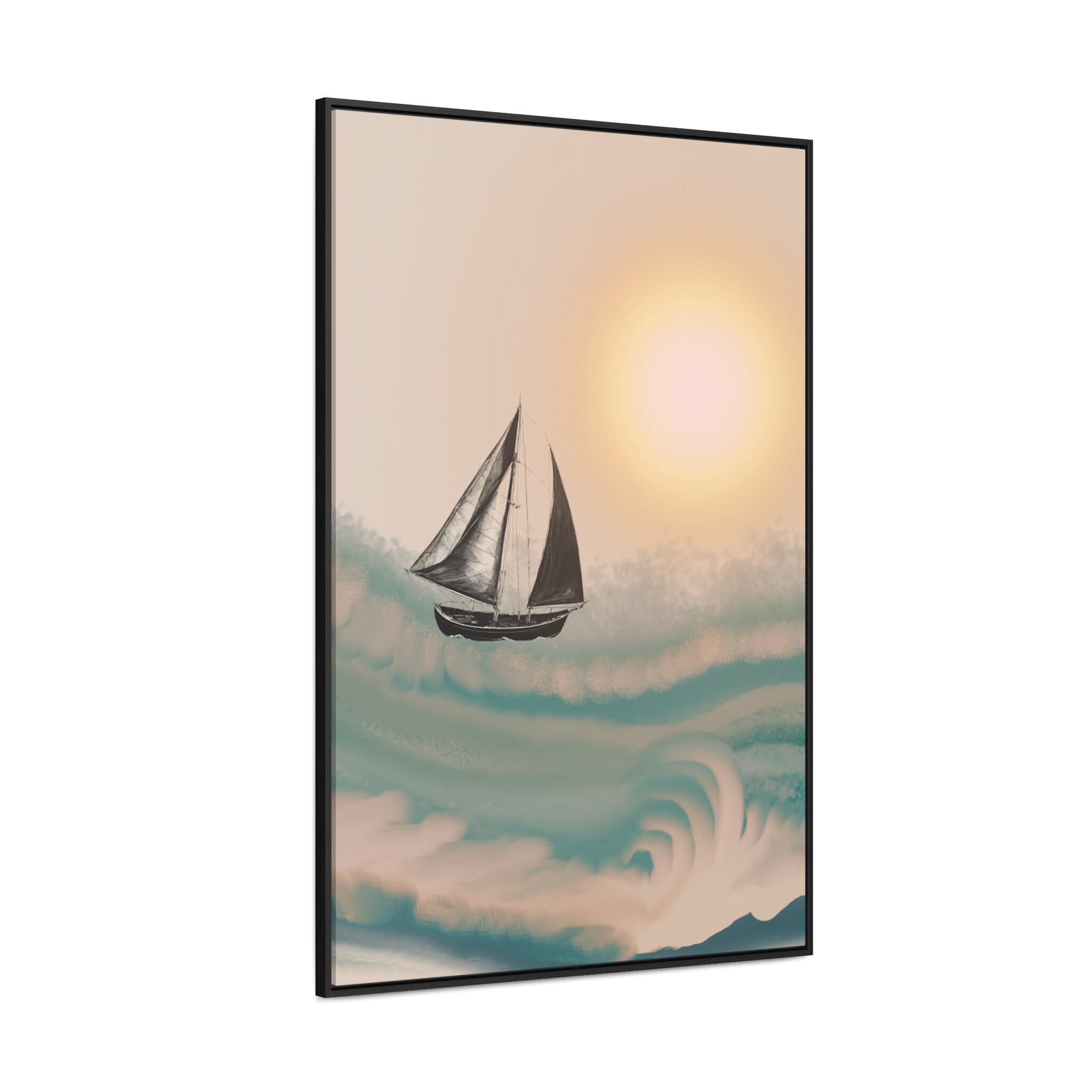 Maritime Sailing Canvas Artwork, Ocean Art, Sailing, Framed - Etsy