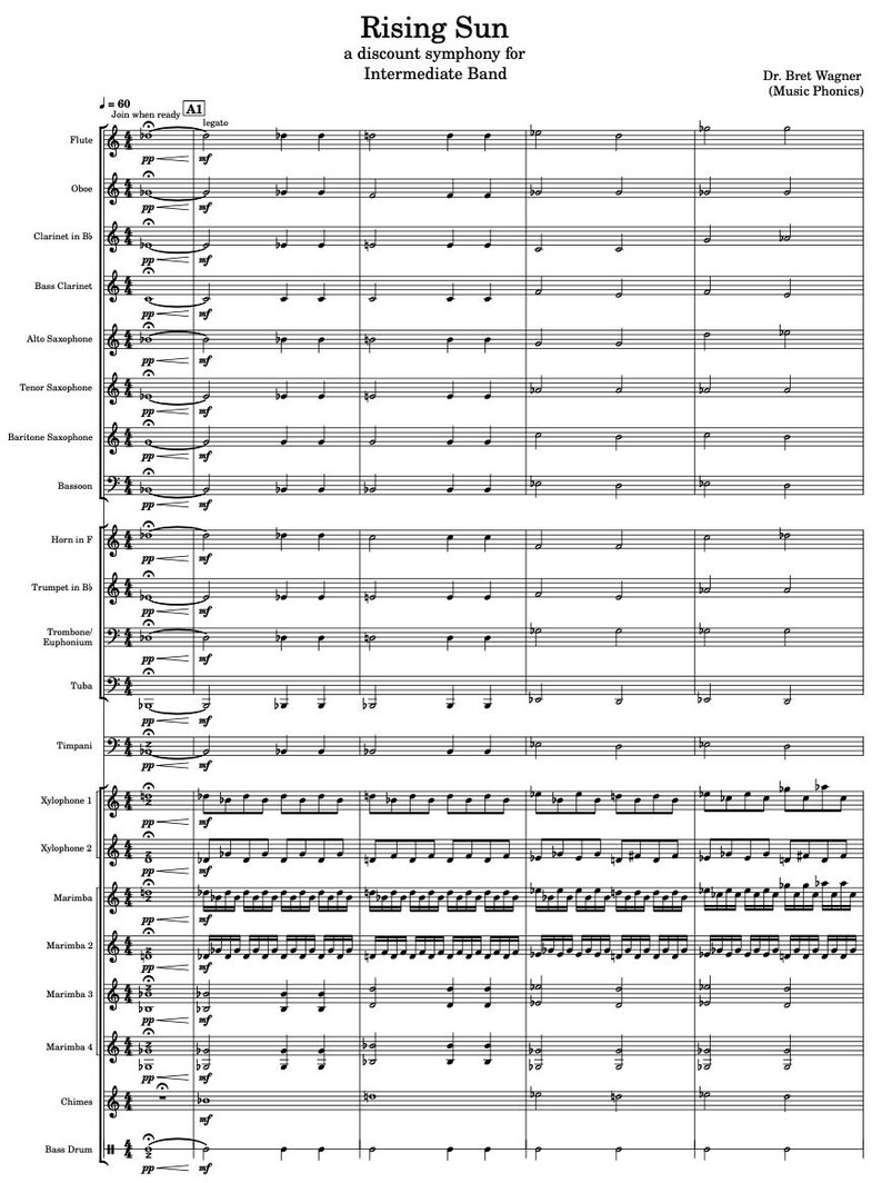 Rising Sun: A Discount Symphony for Intermediate Band and Backing Track ...