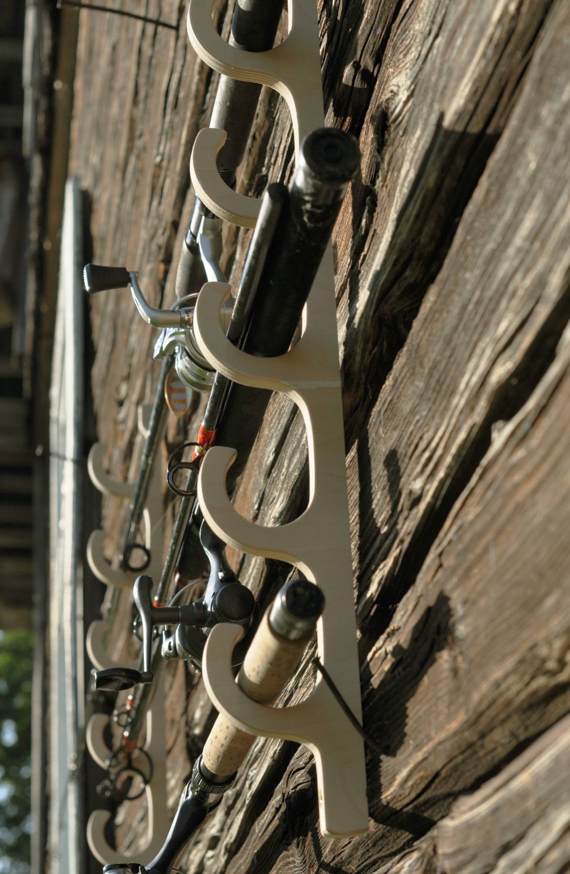 Fishing Rod Rack Wall, Ceiling Fishing Rod Holder, Gift for Fisherman ...