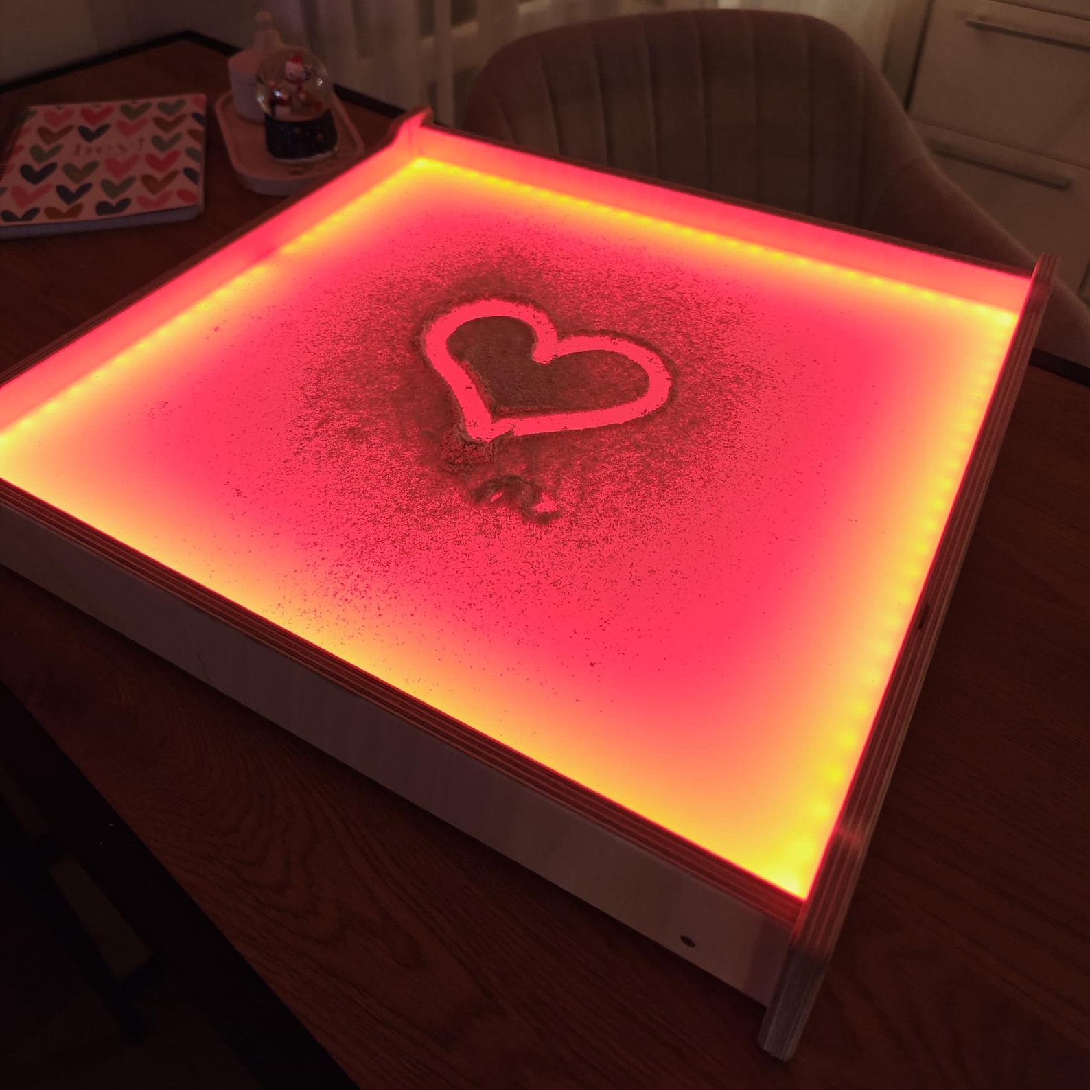 Activity Sensory Light Table, Montessori Light Table for Sand Drawing ...
