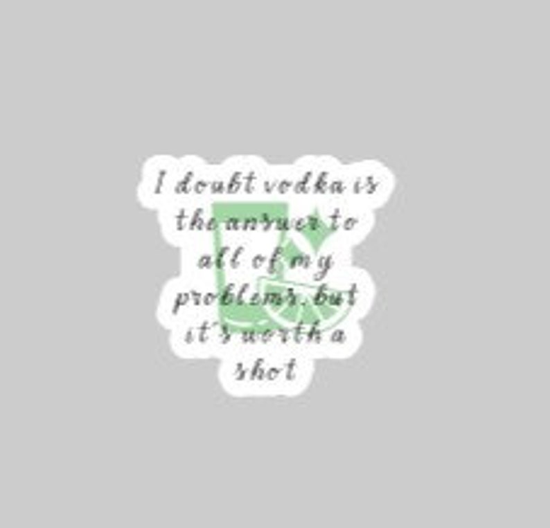 Funny Drinking Stickers Meme Stickers Quirky Stickers - Etsy