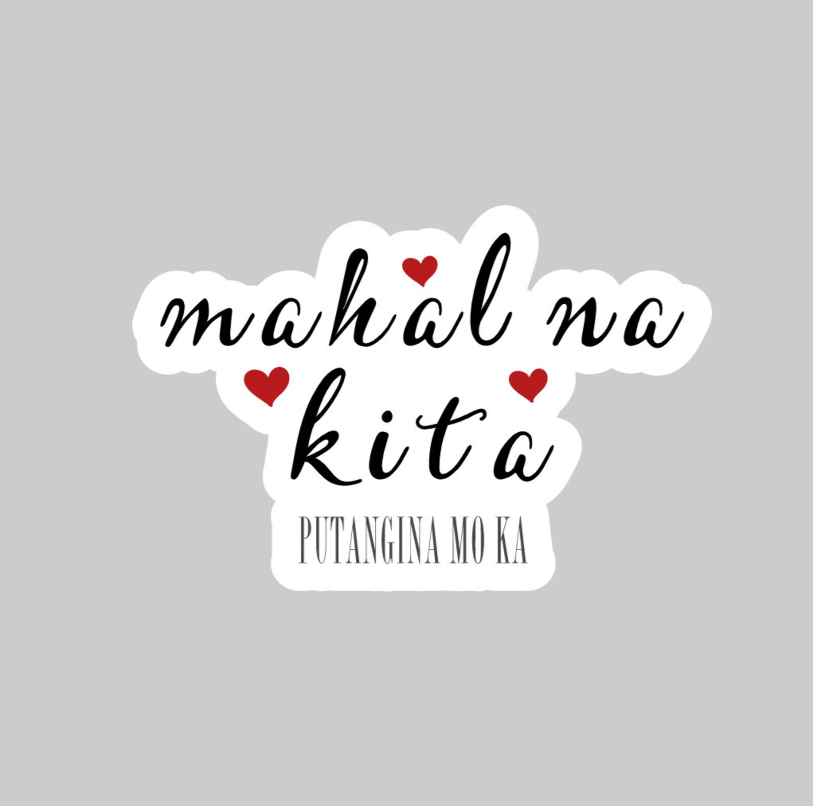 Mahal Kita Stickers Filipino Love Stickers I Love You Tagalog Stickers ...