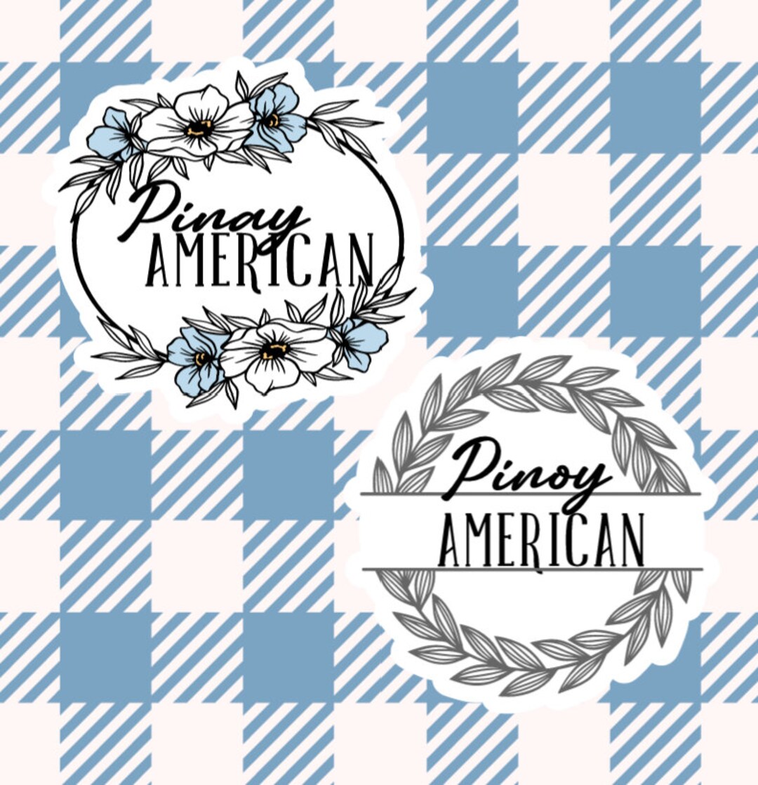 Pinay American Stickers Filipino American Stickers Pinoy Pride Proud ...