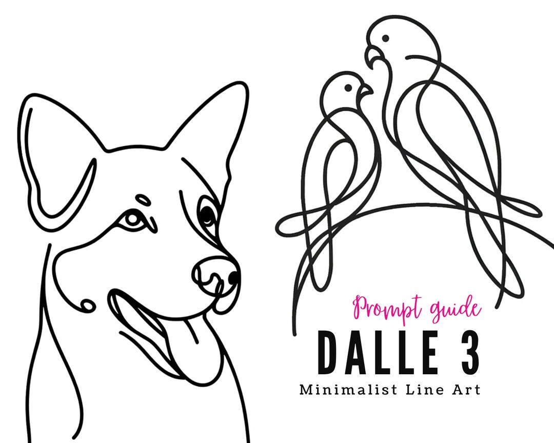 DALLE 3 Prompt Guide Minimalist Line Art Prompt Chatgpt 4 AI Art Tested ...
