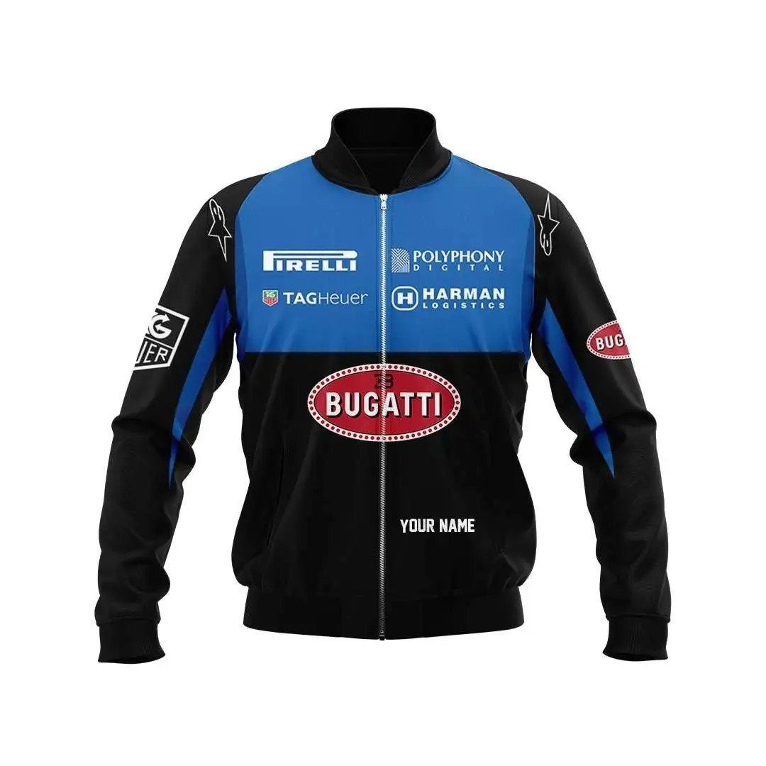 Personalized Bugatti Bomber Jacket 3D Racing Style F1 Custom - Etsy