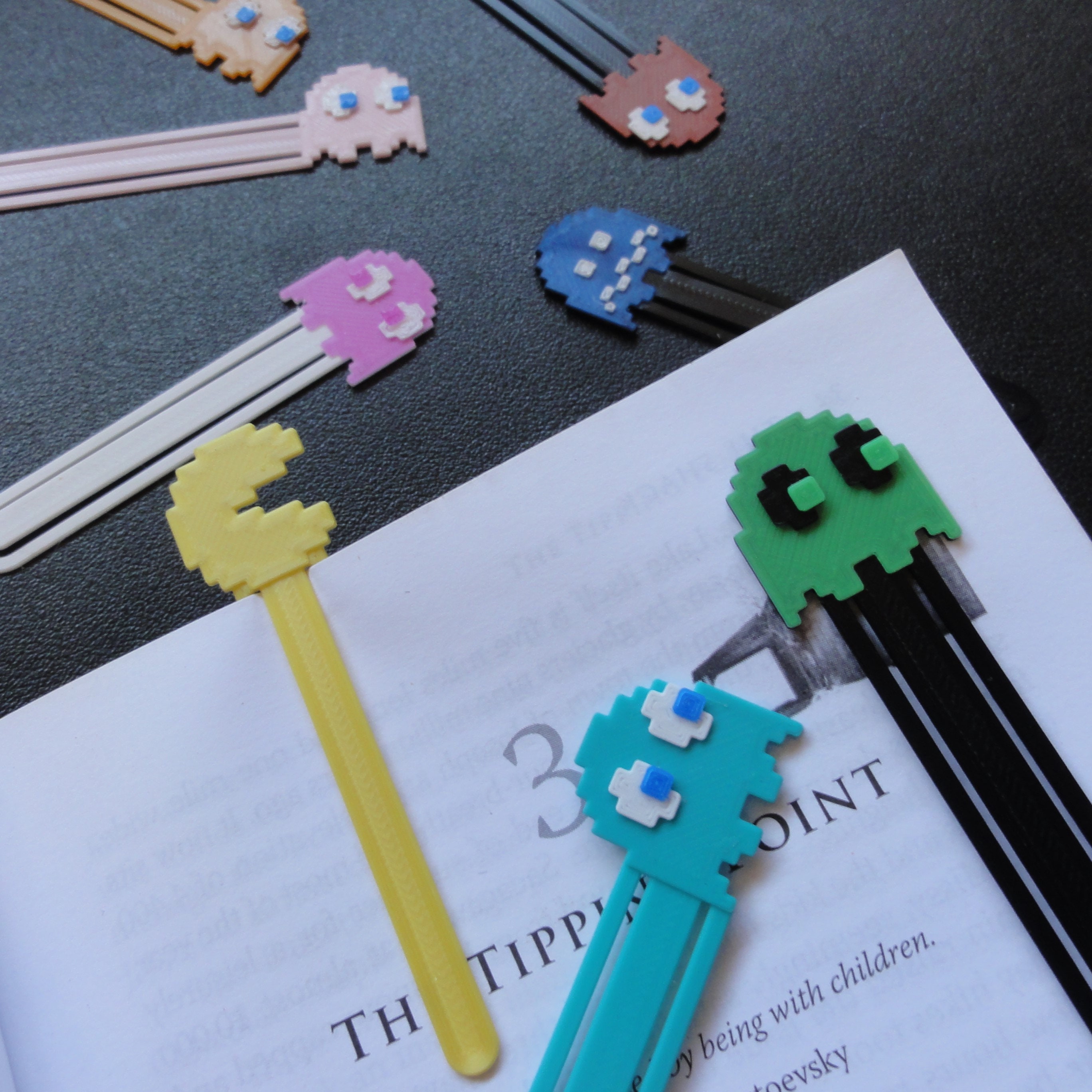 Custom Pac-man Themed Bookmarks X5 Retro Arcade Game Style - Etsy
