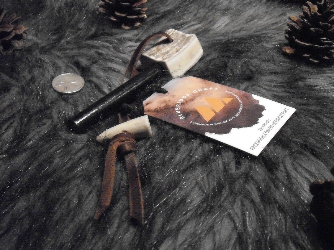 Jumbo Large Handcrafted Antler Handle Ferro Rod Fire Starter - Etsy