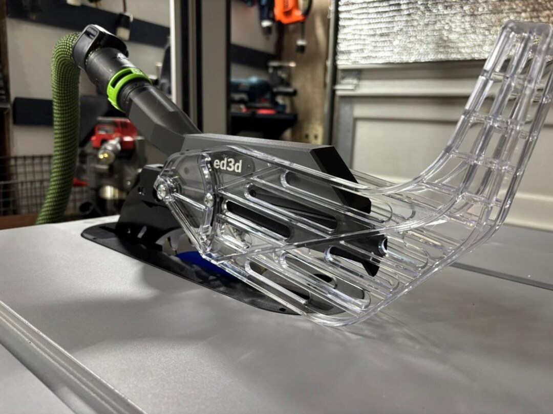 KM1 High-efficiency Table Saw Dust Collection / Blade Guard Hood for ...