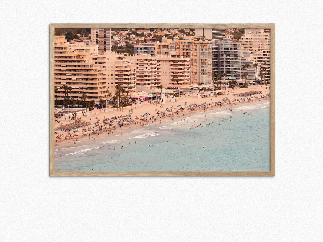 Fine Art Print Beach Calpe Wall Art Photography, Coastal Beach Canvas ...