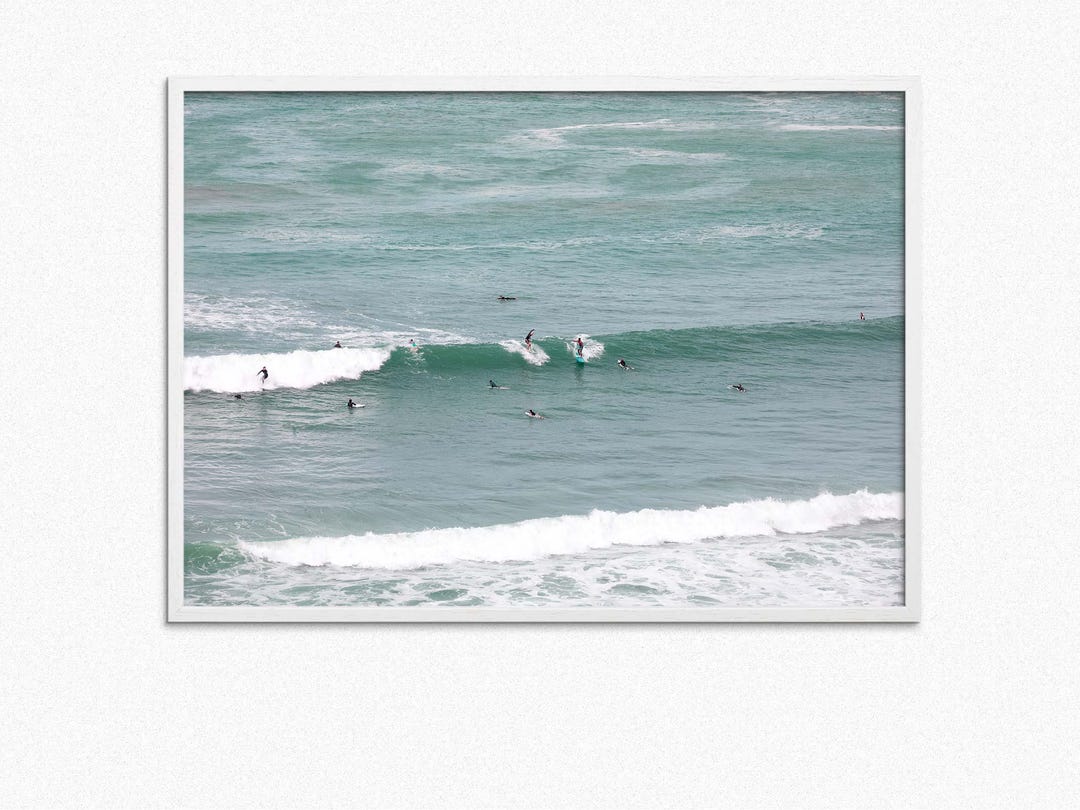 Fine Art Print Coastal Beach Surf Wall Art Surfing Photography Framed ...