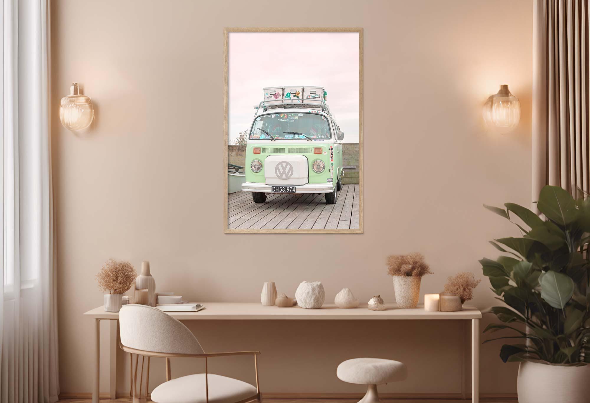 Fine Art Print Vintage VW California Wall Art Classic Volkswagen ...