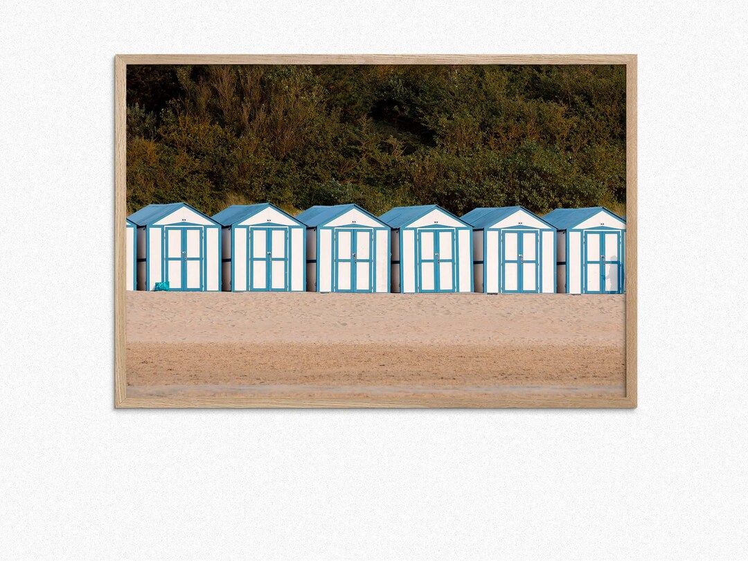 Beach Huts Photography Print - Coastal Nautical Art - Etsy