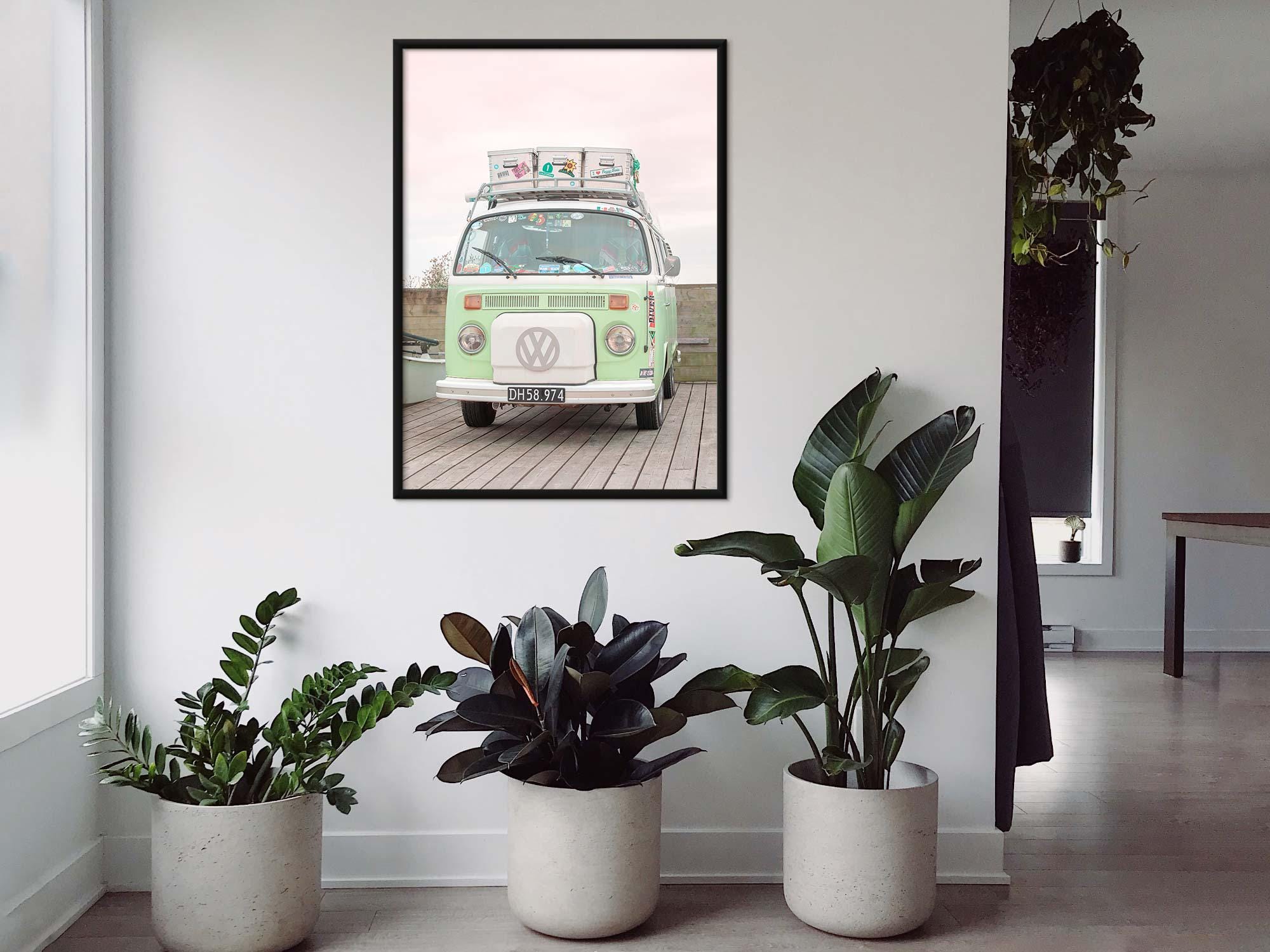 Fine Art Print Vintage VW California Wall Art Classic Volkswagen ...