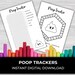 Poop Tracker Printable, Bowel Movement Tracker, Monthly Tracker ...