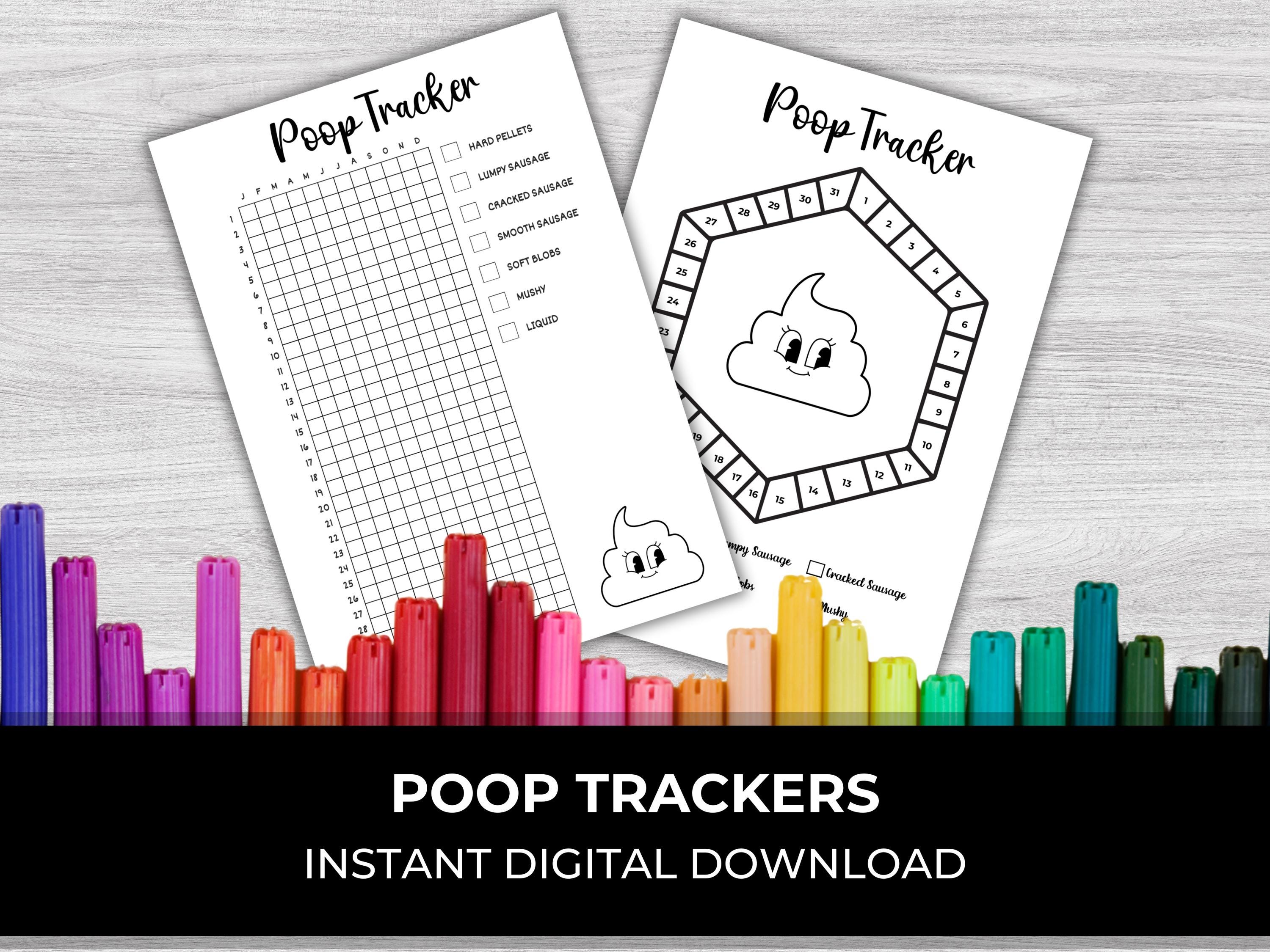 Poop Tracker Printable, Bowel Movement Tracker, Monthly Tracker ...