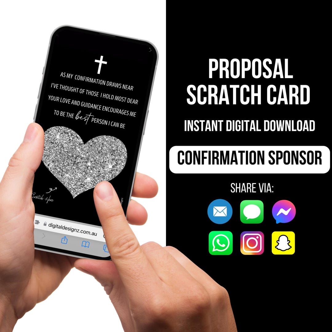 Confirmation Sponsor Proposal Scratch Card, Confirmation Sponsor ...