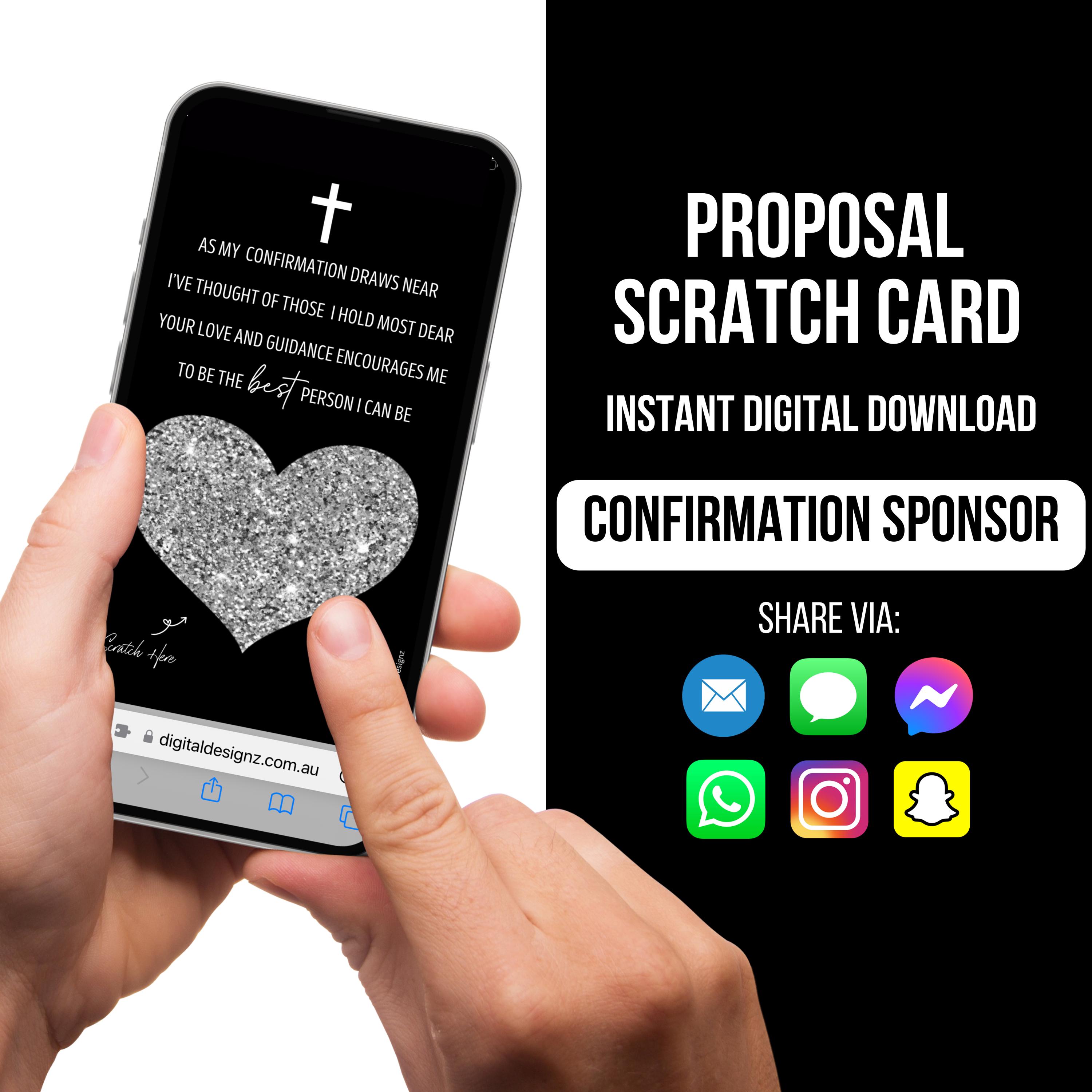 Confirmation Sponsor Proposal Scratch Card, Confirmation Sponsor ...