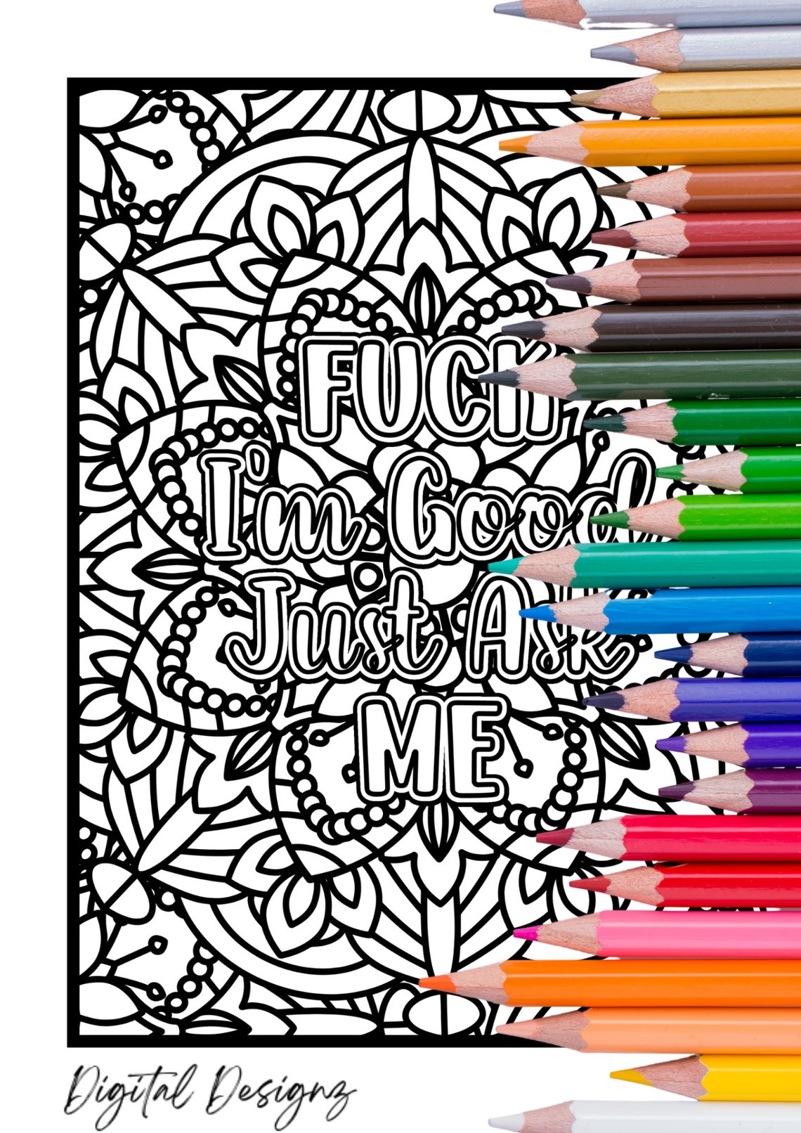 Printable Adult Coloring Pages, Swear Word Coloring Pages, Sarcastic ...