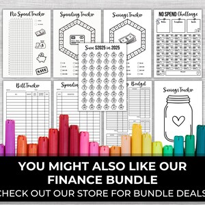 Spending Tracker, Finance Tracker, No Spend Month, Journal Trackers ...