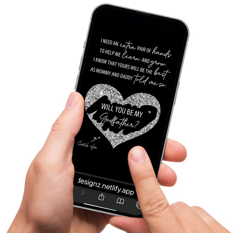 Godfather Proposal Card, Will You Be My Godfather? Godfather Scratch ...