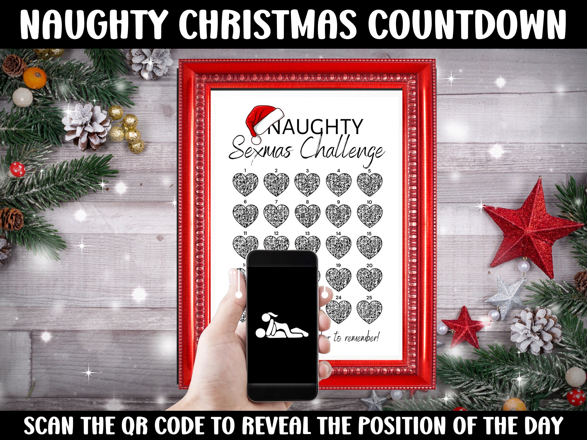 Adult Advent Calendar Sexy Advent Calendar Christmas Etsy