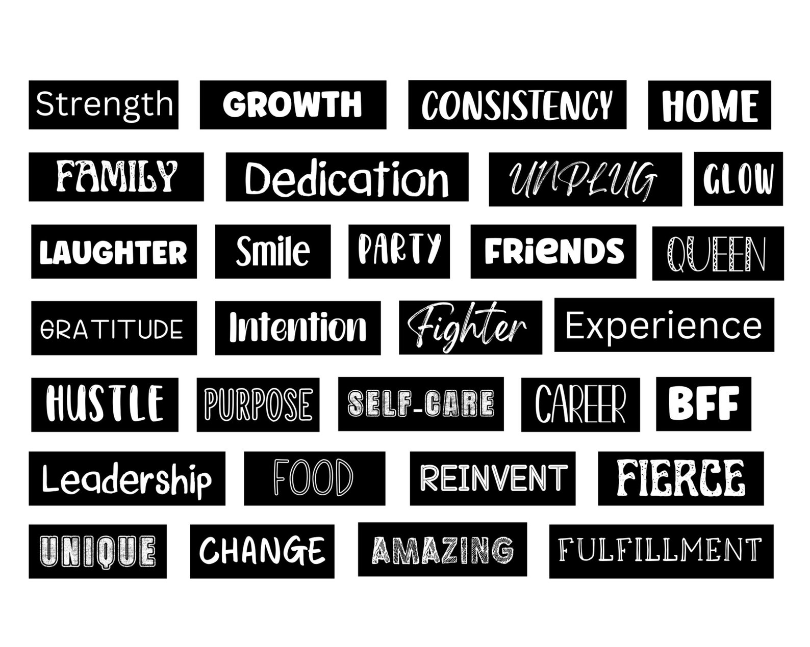 Vision Board Elements Vision Board Words Vision Boards - Etsy Australia