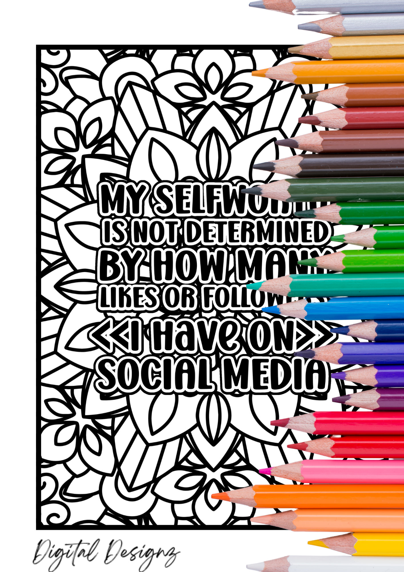 Adult, Teen Coloring Pages, Inspirational and Motivational Coloring ...