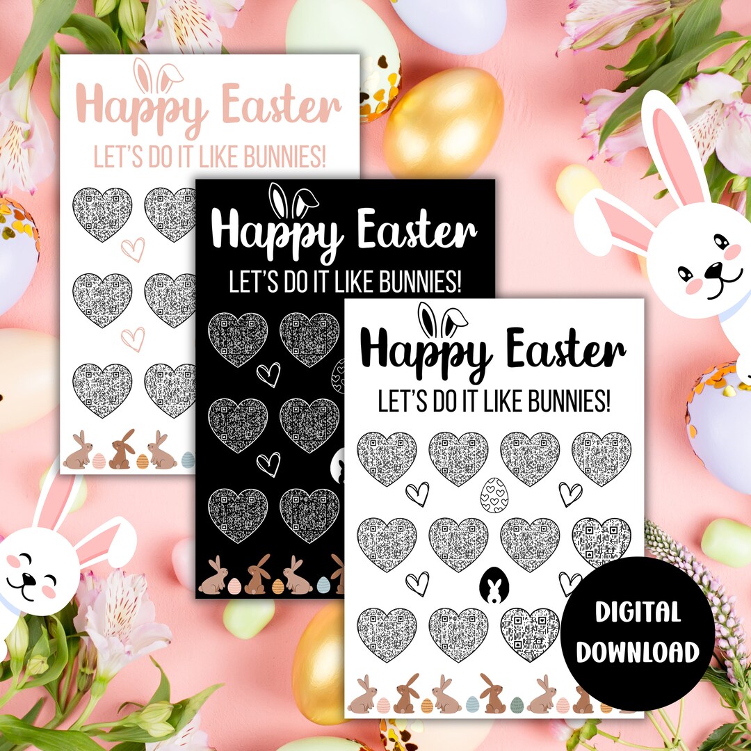 Naughty Easter Card, Printable Easter Card, Sexy Easter Card, Dirty ...
