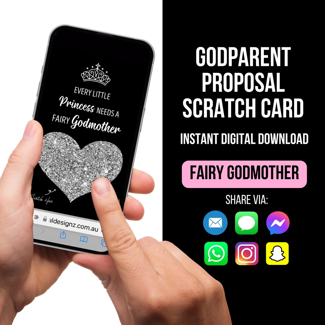 Fairy Godmother Proposal Card, Will You Be My Fairy Godmother ...