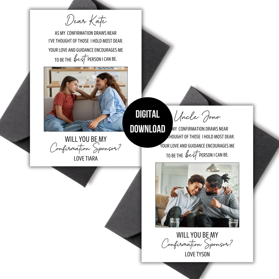 Confirmation Sponsor Proposal Card, Confirmation Sponsor, Confirmation ...