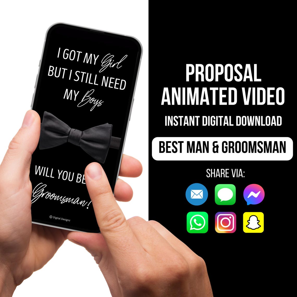 Best Man Proposal Video, Groomsmen Proposal Video, Groomsmen Invitation ...
