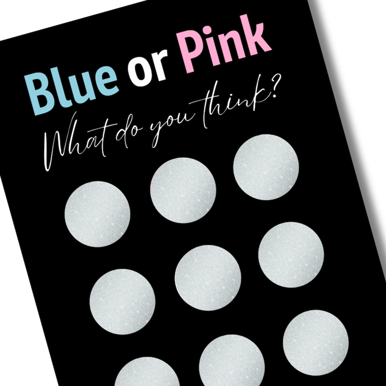 Gender Reveal Scratch Card, It's a Boy, Gender Reveal Ideas, Gender ...