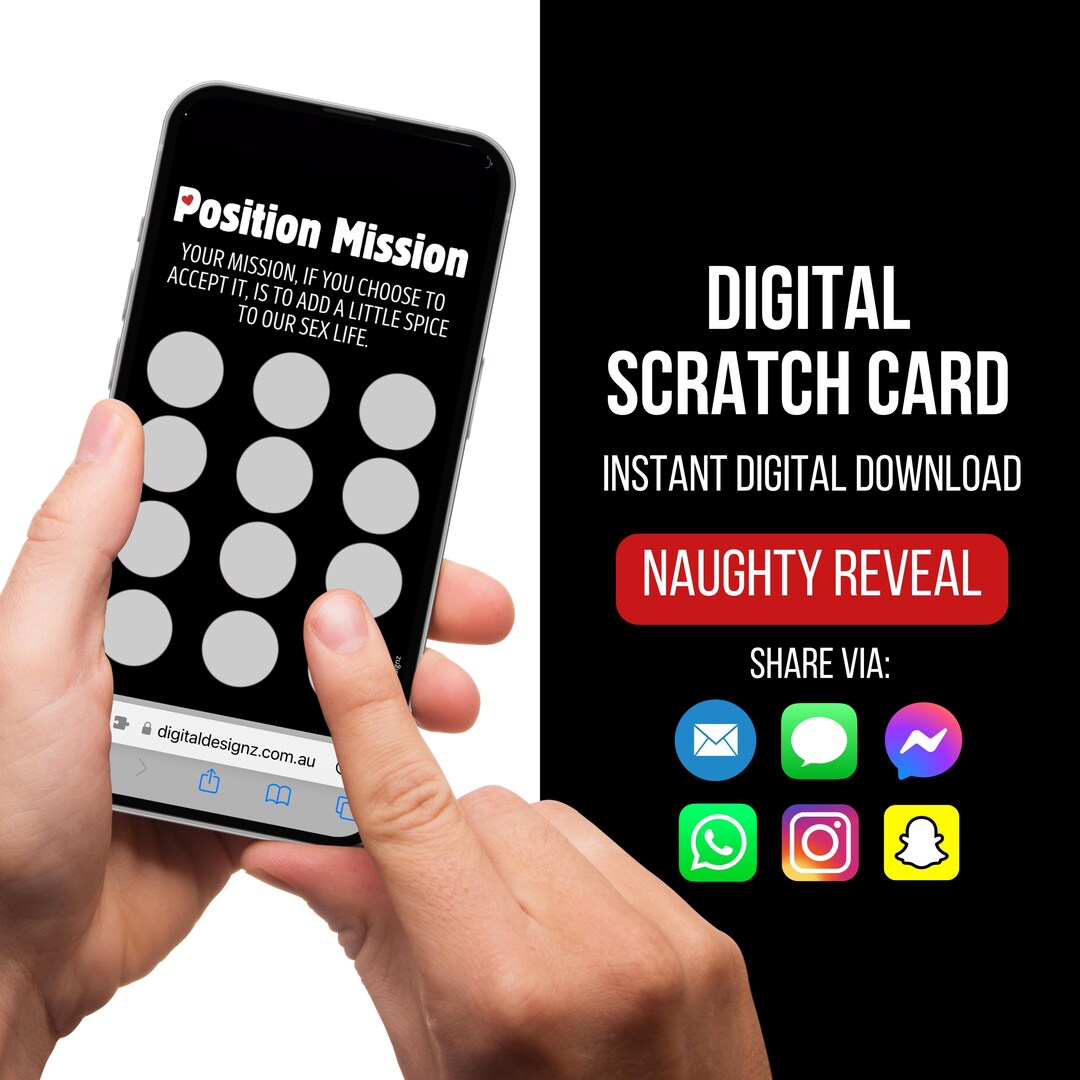 Digital Scratch Off Card Naughty Scratch Card Sex Scratch Card