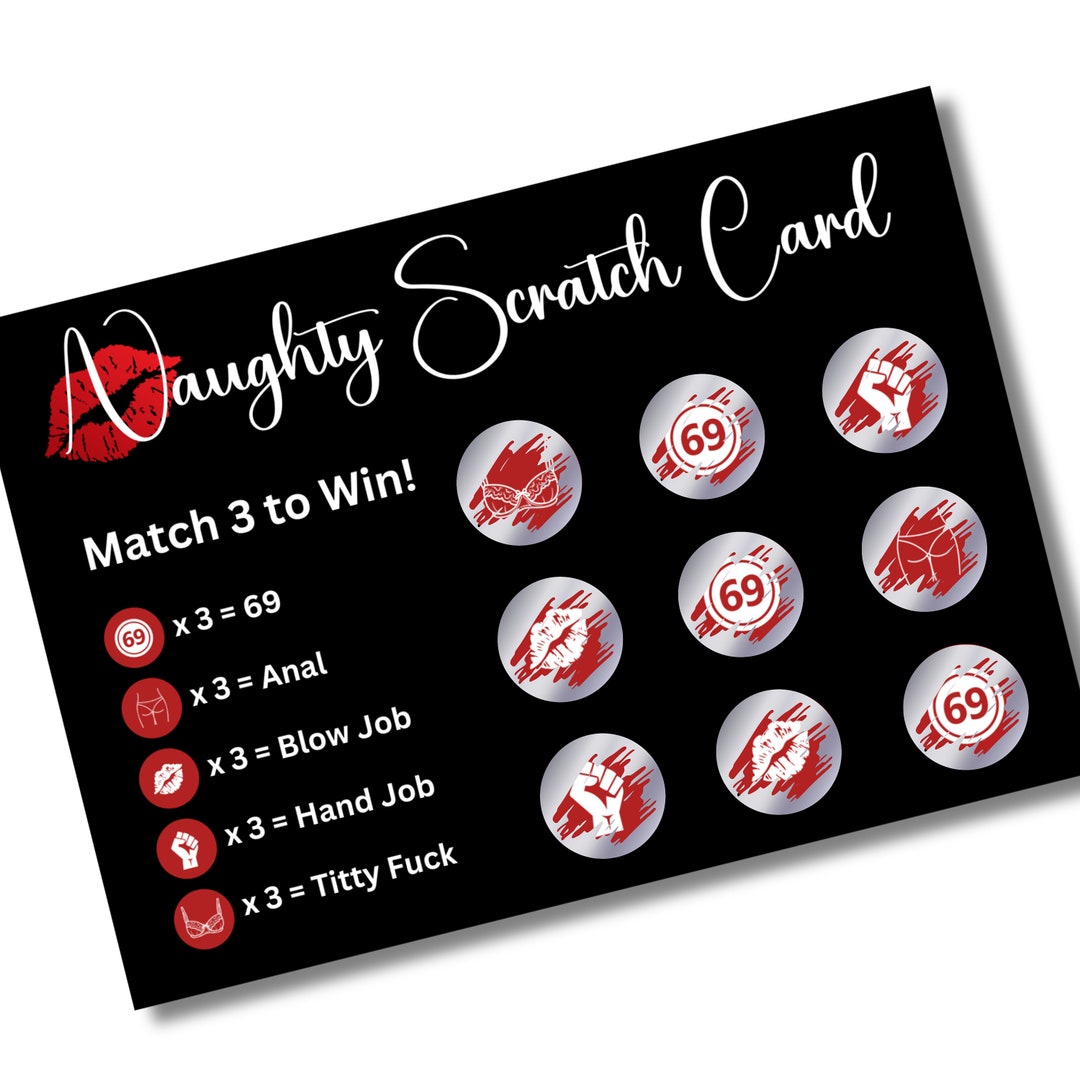 Naughty Scratch Card, Scratch Card for Him, Scratch off Cards, Birthday ...