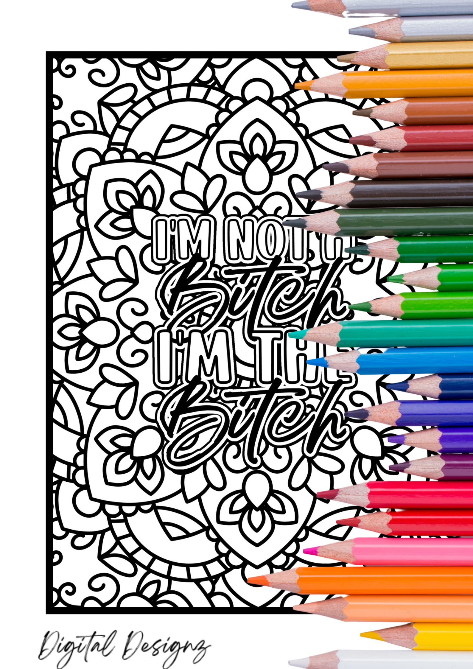 Printable Adult Coloring Pages, Swear Word Coloring Pages, Sarcastic ...