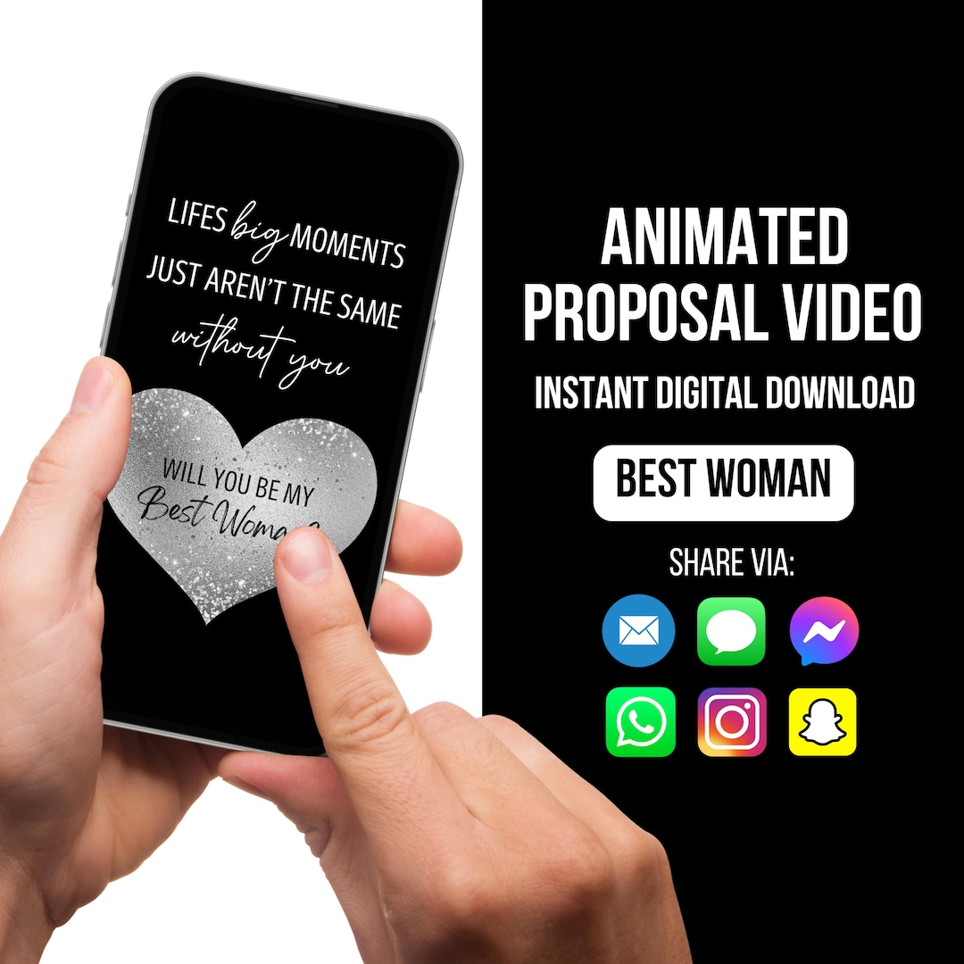 Best Woman Proposal Video, Will You Be My Best Woman, Maid of Honor ...