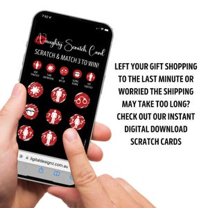 Scratch off Card, Gift for Him, Boyfriend Birthday, Husband Gift, Couples Gift, Scratch Card ...