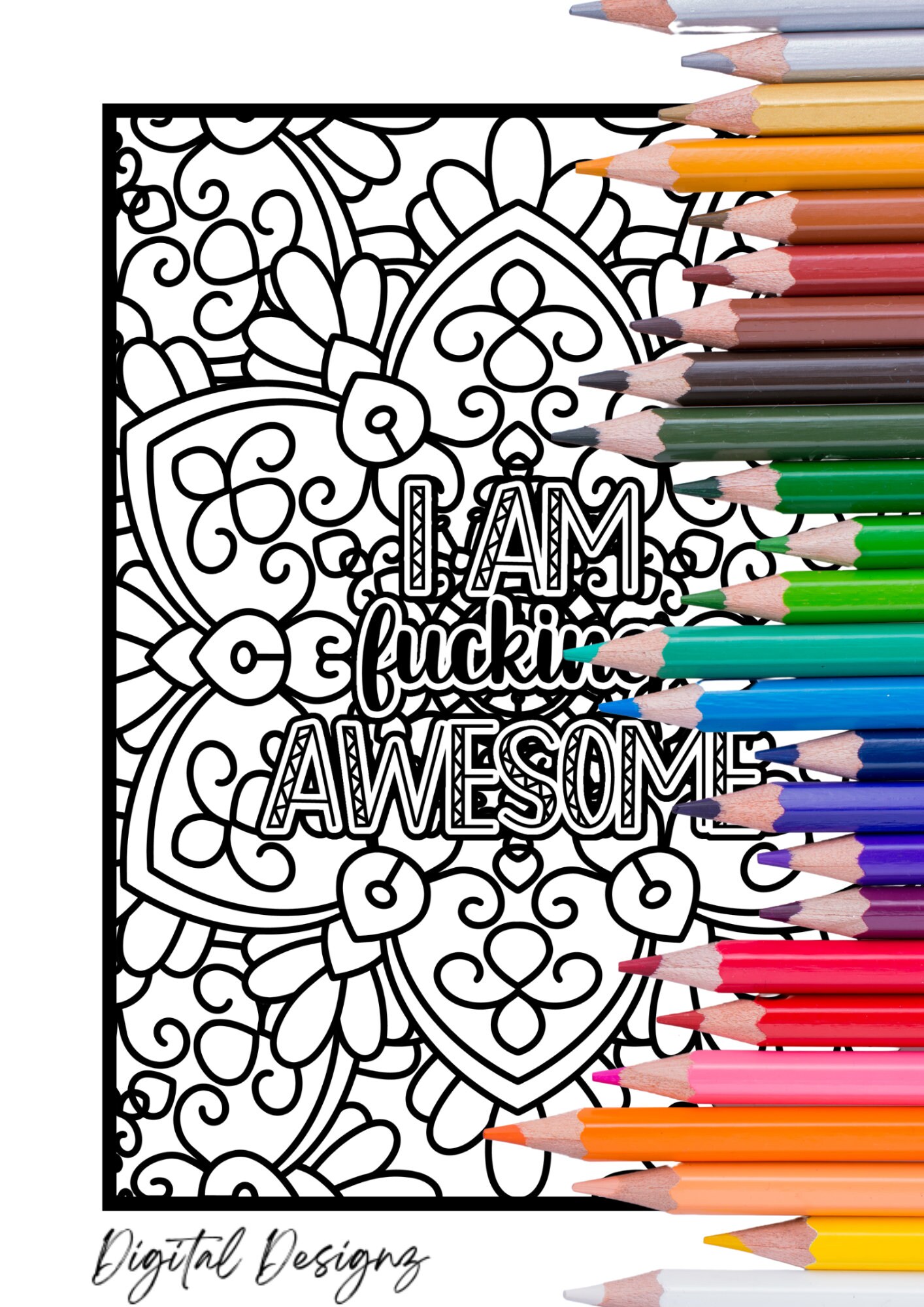 Printable Adult Coloring Pages, Swear Word Coloring Pages, Sarcastic ...