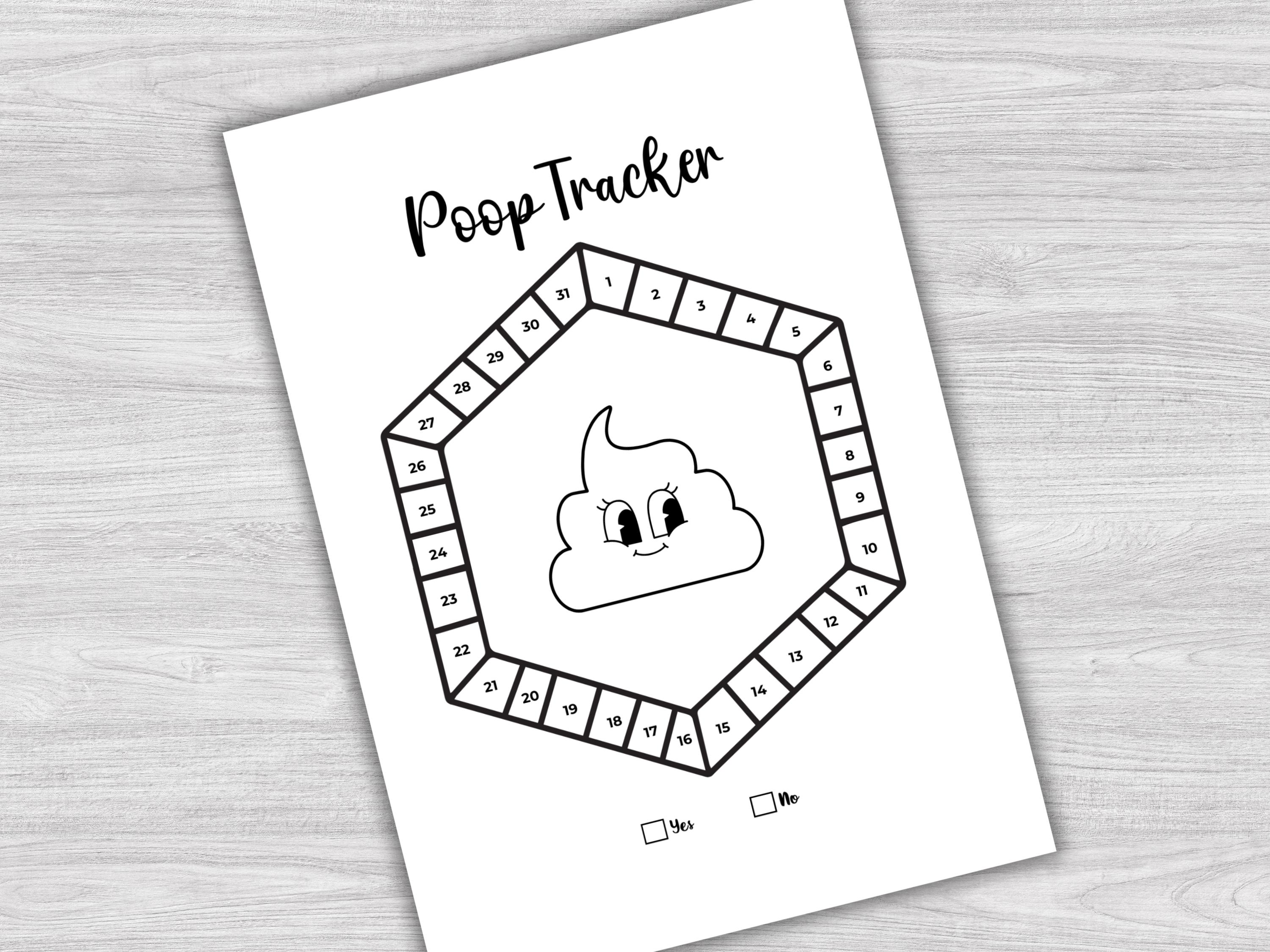 Poop Tracker Printable, Bowel Movement Tracker, Monthly Tracker ...