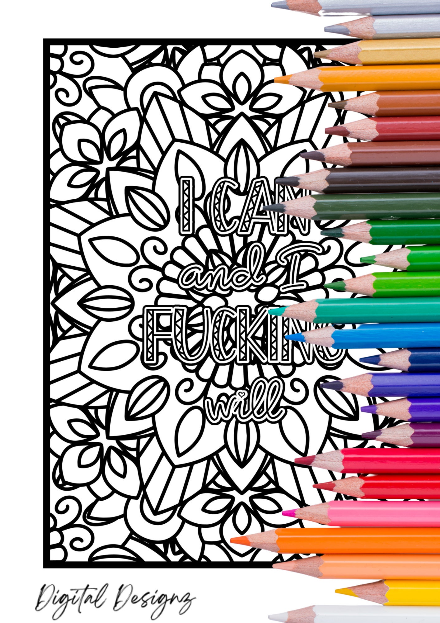 Printable Adult Coloring Pages, Swear Word Coloring Pages, Sarcastic ...