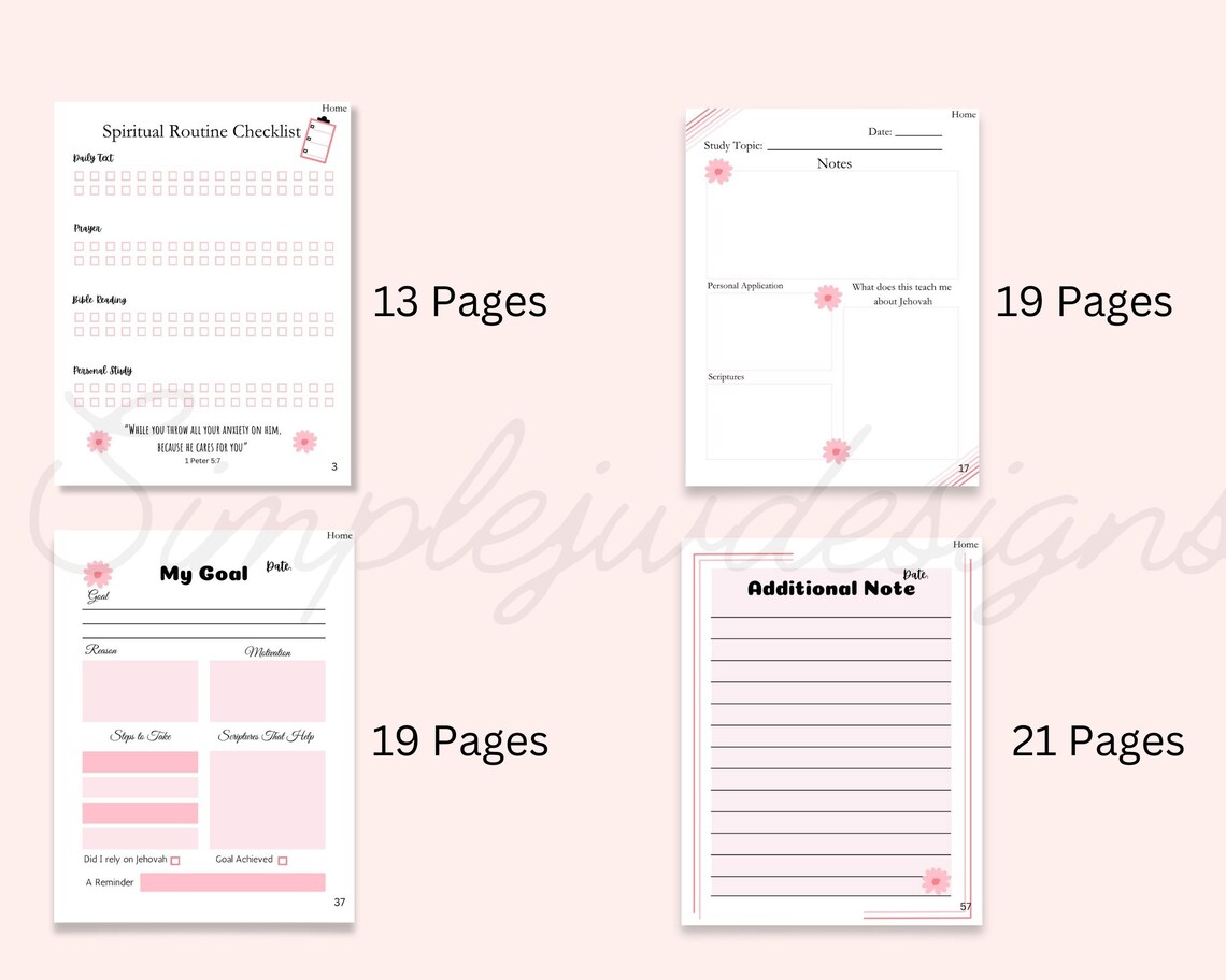 JW Personal Study Notebook | Jw Digital Notes - Etsy