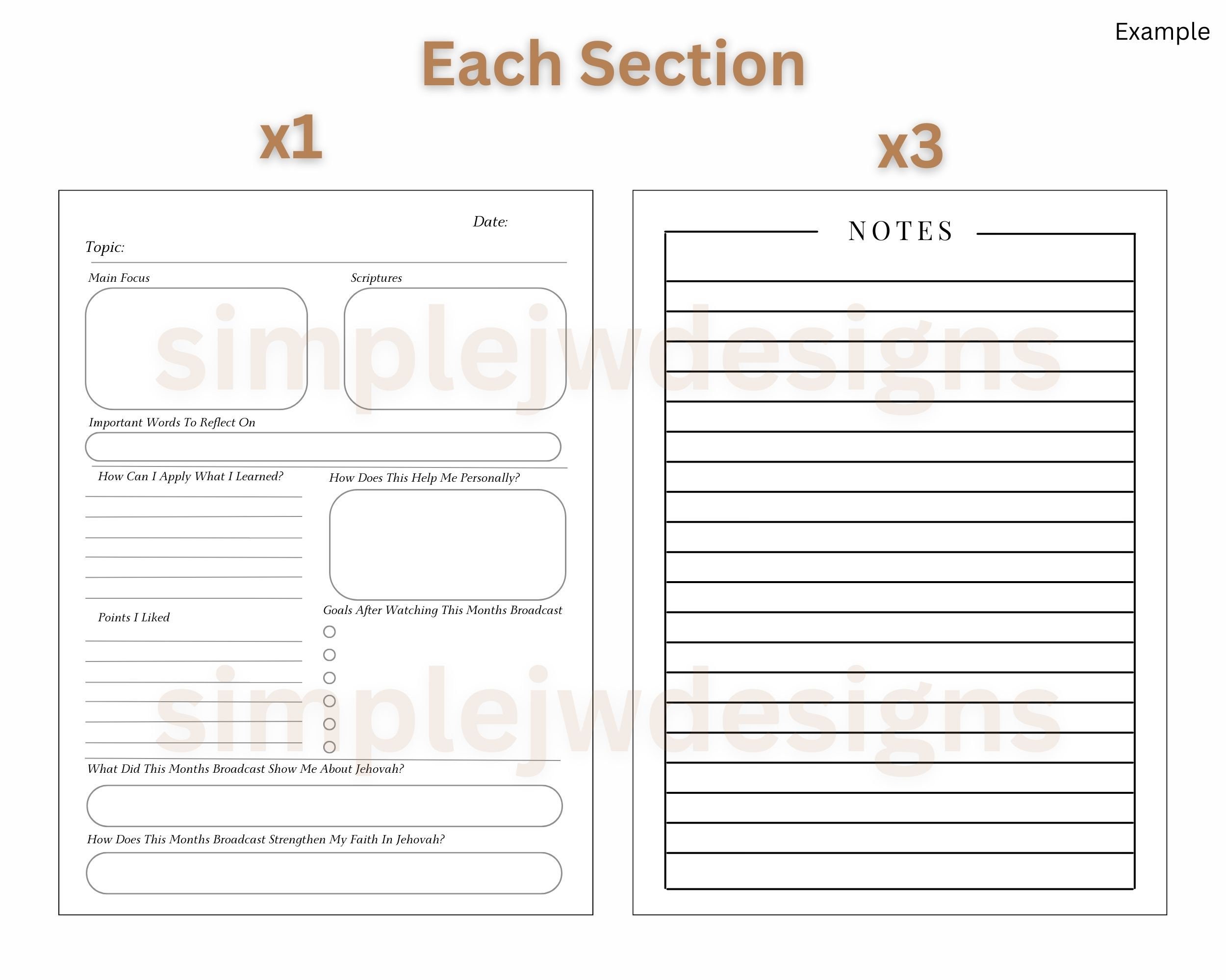 Jw Broadcast | Jw Digital Broadcast Notebook | Jw Notes - Etsy