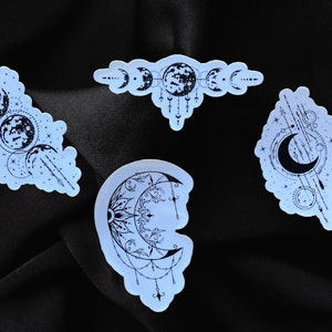 Moon Sticker - Celestial Moon Stickers - Planner Sticker - Journal ...