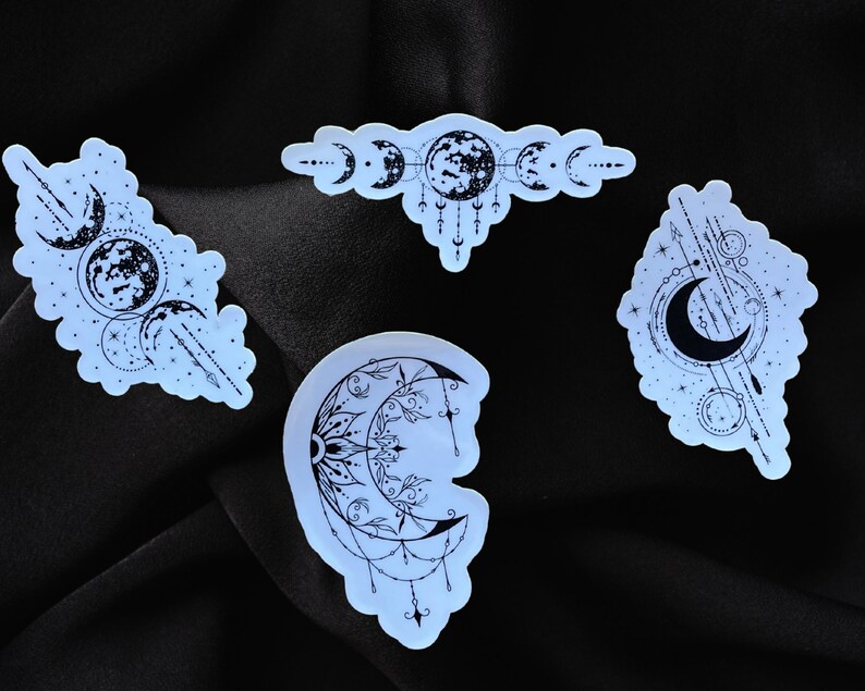 Moon Sticker Celestial Moon Stickers Planner Sticker Journal Sticker ...