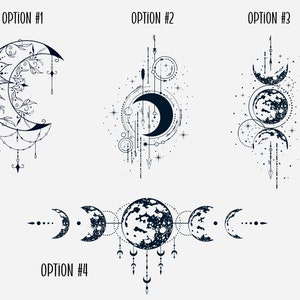 Moon Sticker - Celestial Moon Stickers - Planner Sticker - Journal ...