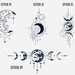 Moon Sticker Celestial Moon Stickers Planner Sticker Journal Sticker ...