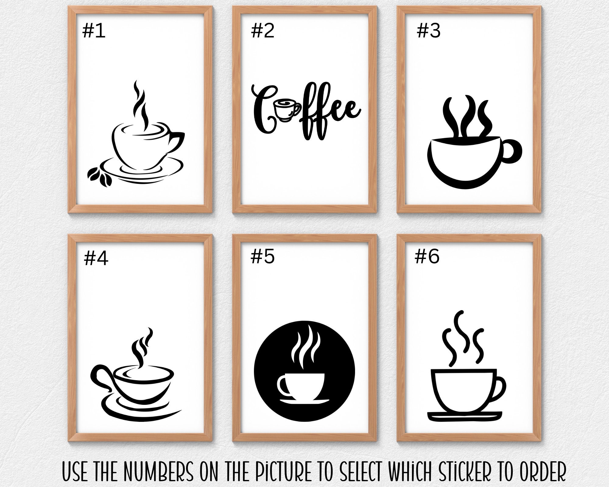 Coffee Cup Decal - Coffee Cup Sticker - Coffee Vinyl Decal - Tumbler ...