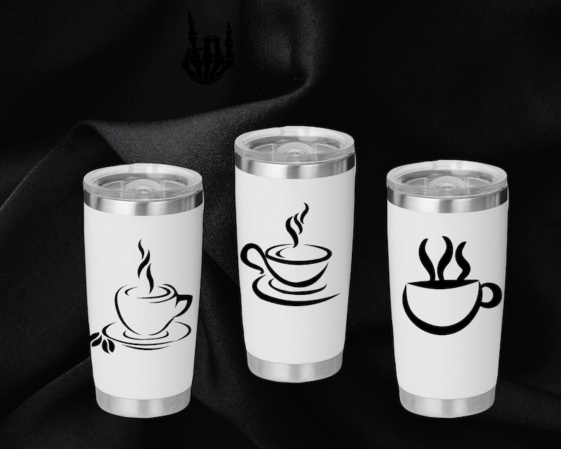 Coffee Cup Decal - Coffee Cup Sticker - Coffee Vinyl Decal - Tumbler ...